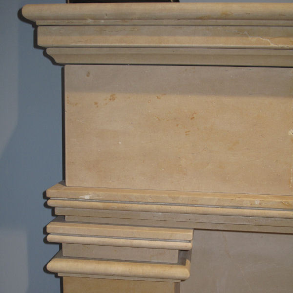 Warrington-Kamin aus Algarve Brun Kalkstein. Neu!